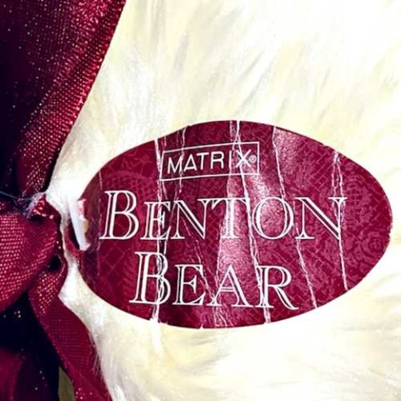 Matix | Toys | Vintage White Teddy Bear Plush 998 Benton Bear | Poshmark